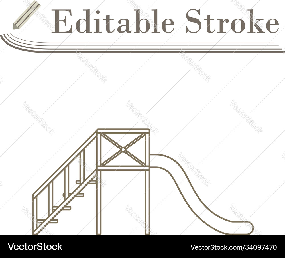 Children slide icon Royalty Free Vector Image - VectorStock