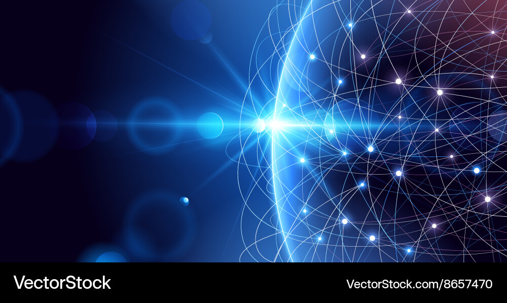 Global network background Royalty Free Vector Image