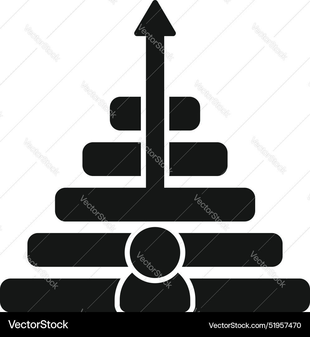 Manager supporting business growth with strong Vector Image