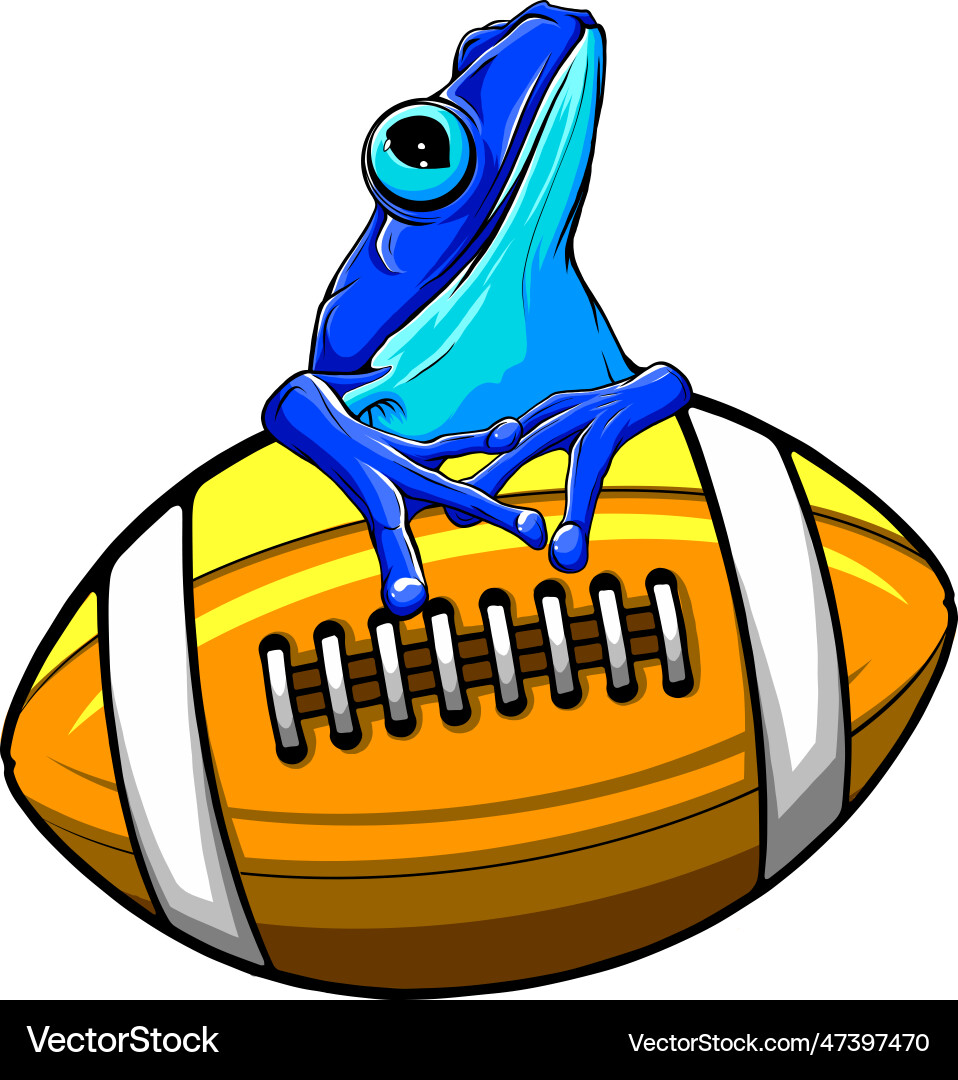 Rugby ball isolated Royalty Free Vector Image - VectorStock