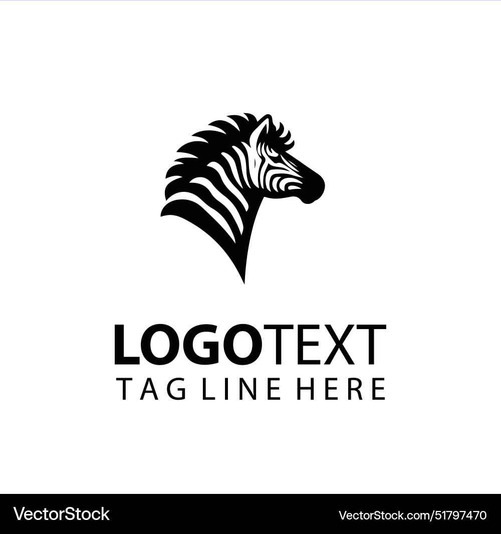 Zebra logo Royalty Free Vector Image - VectorStock