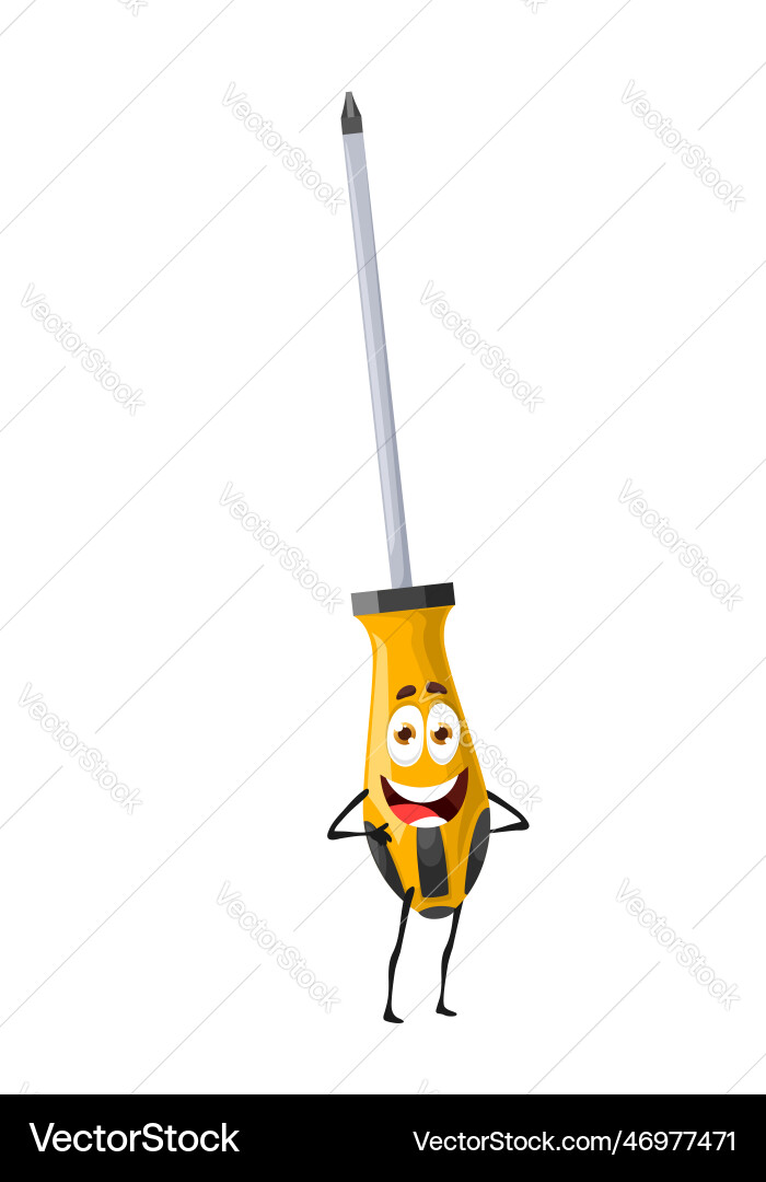 Cartoon Schraubendreher Diy-Tool lustige Charakter
