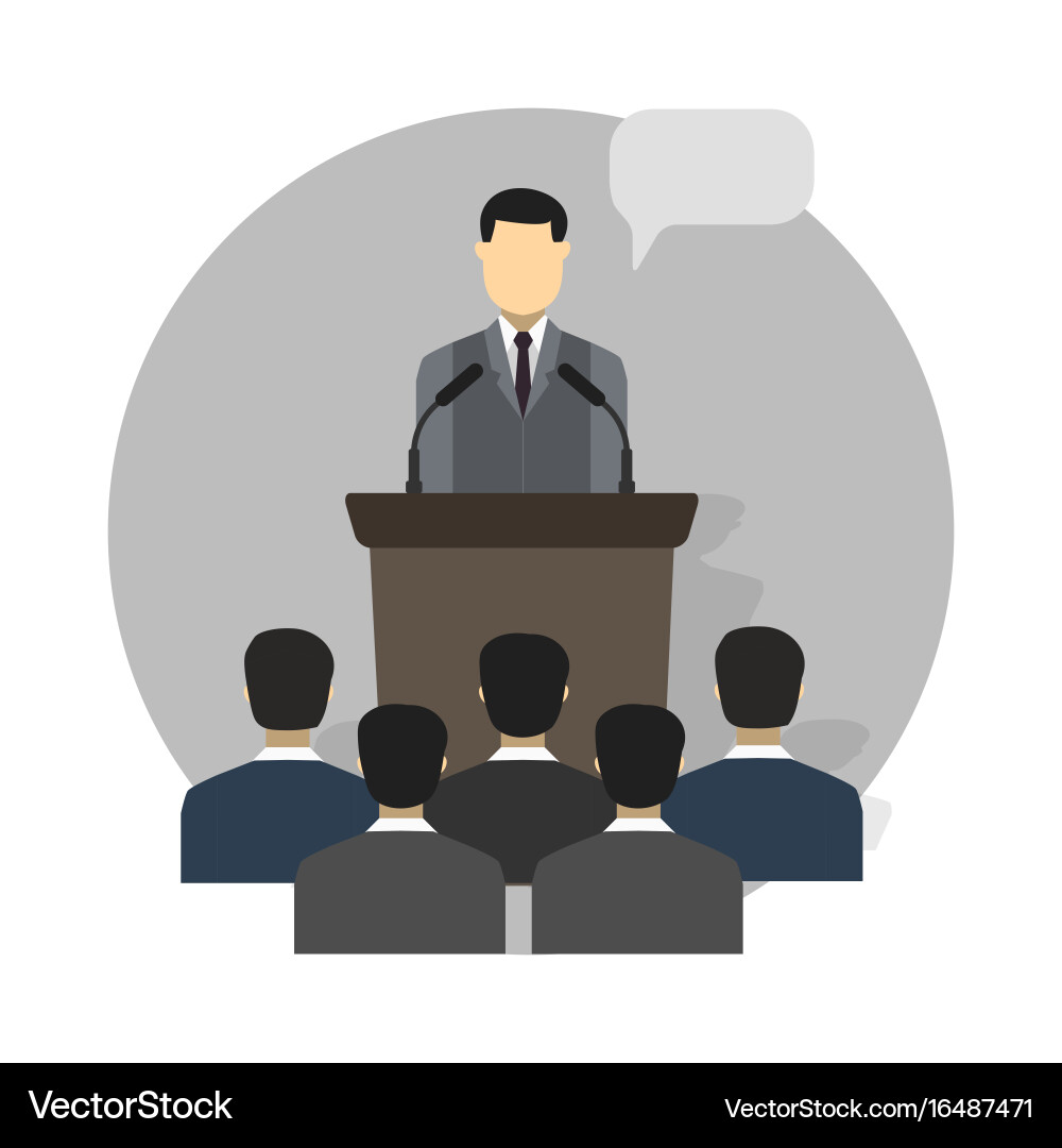 Conference design concept set Royalty Free Vector Image