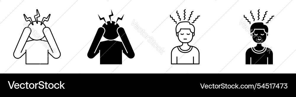 Headache icon Royalty Free Vector Image - VectorStock