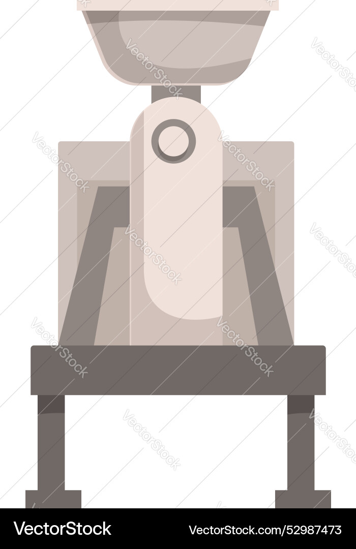 Industrial grain processing machine standing Vector Image