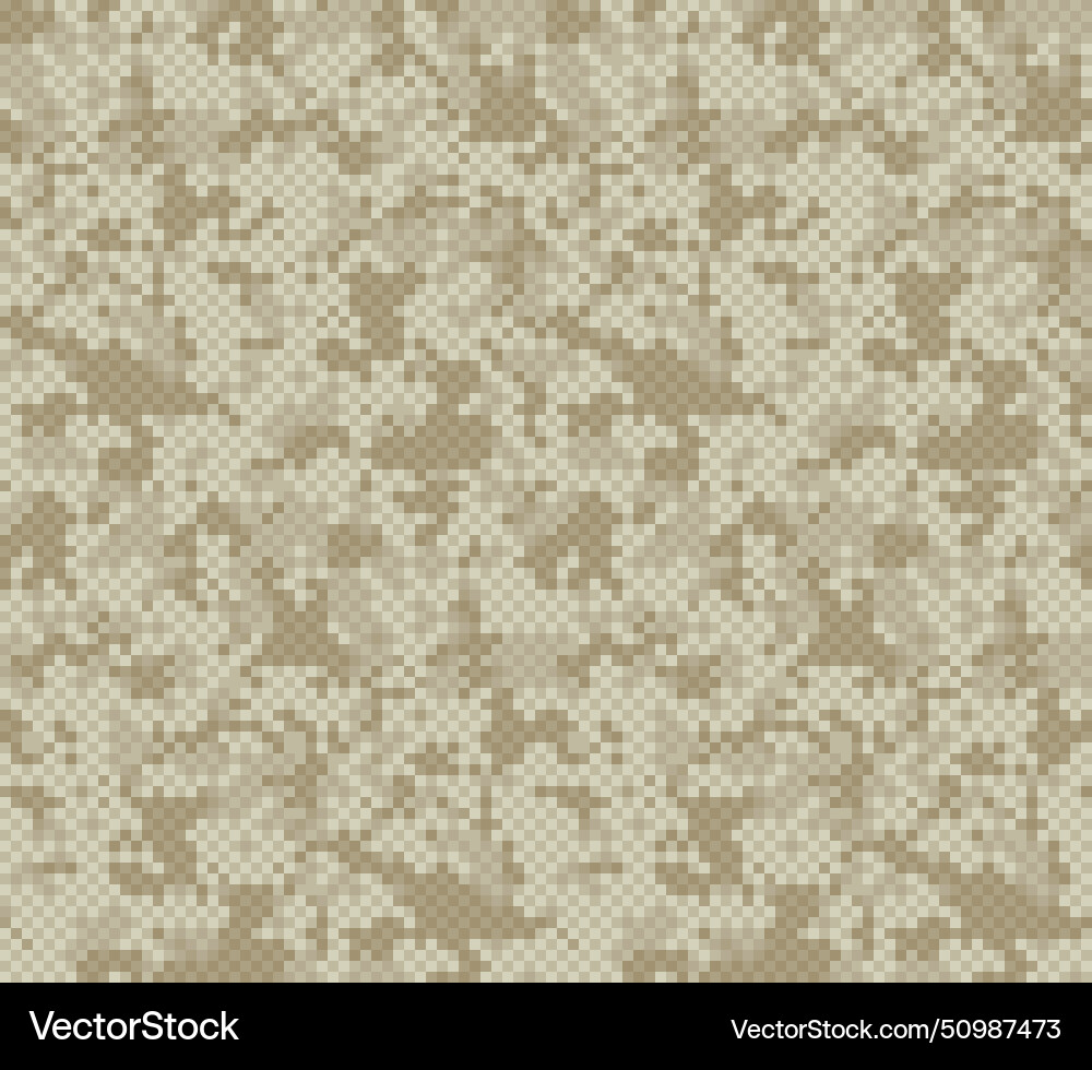 Seamless brown pixel background Royalty Free Vector Image