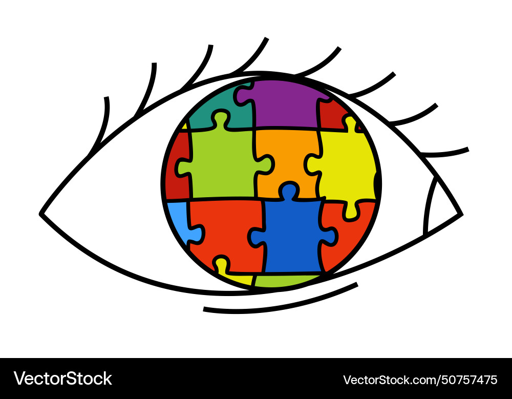 Autism awareness day autistic spectrum disorder Vector Image