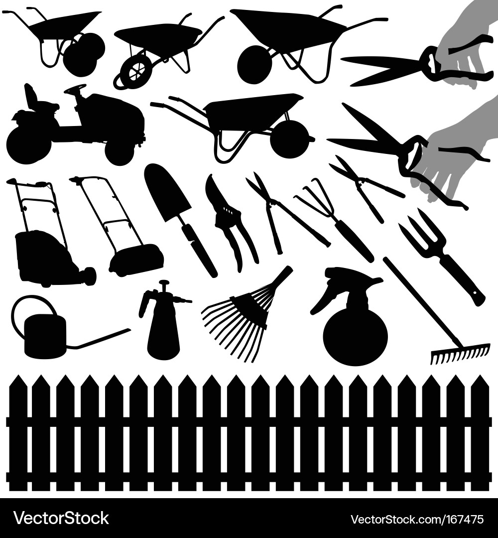 Garden tools Royalty Free Vector Image - VectorStock