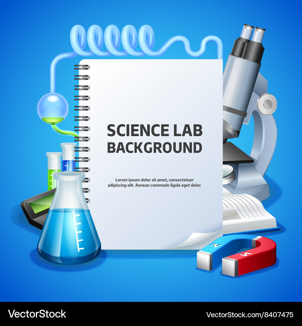 Science lab background Royalty Free Vector Image