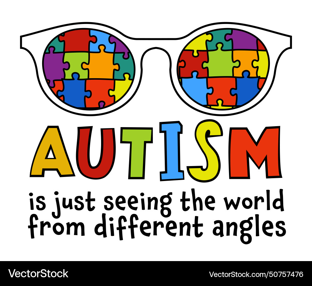 Autism awareness day autistic spectrum disorder Vector Image