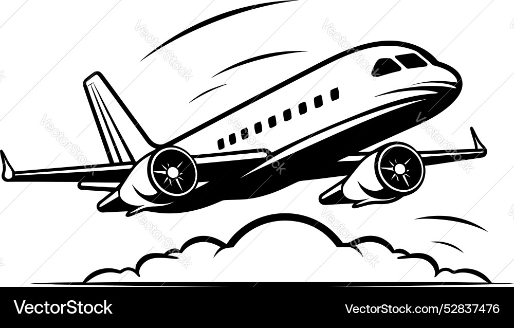 Flight sketches playful aircraft art skyward Vector Image