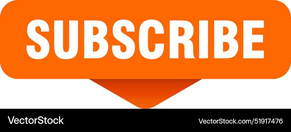 Subscribe sticker subscribe sign on transparent Vector Image