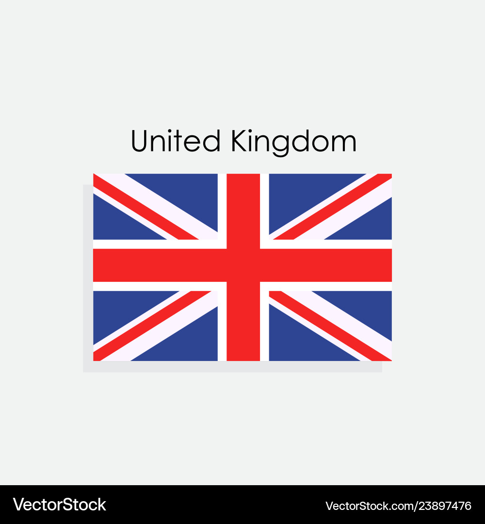 United kingdom flag Royalty Free Vector Image - VectorStock