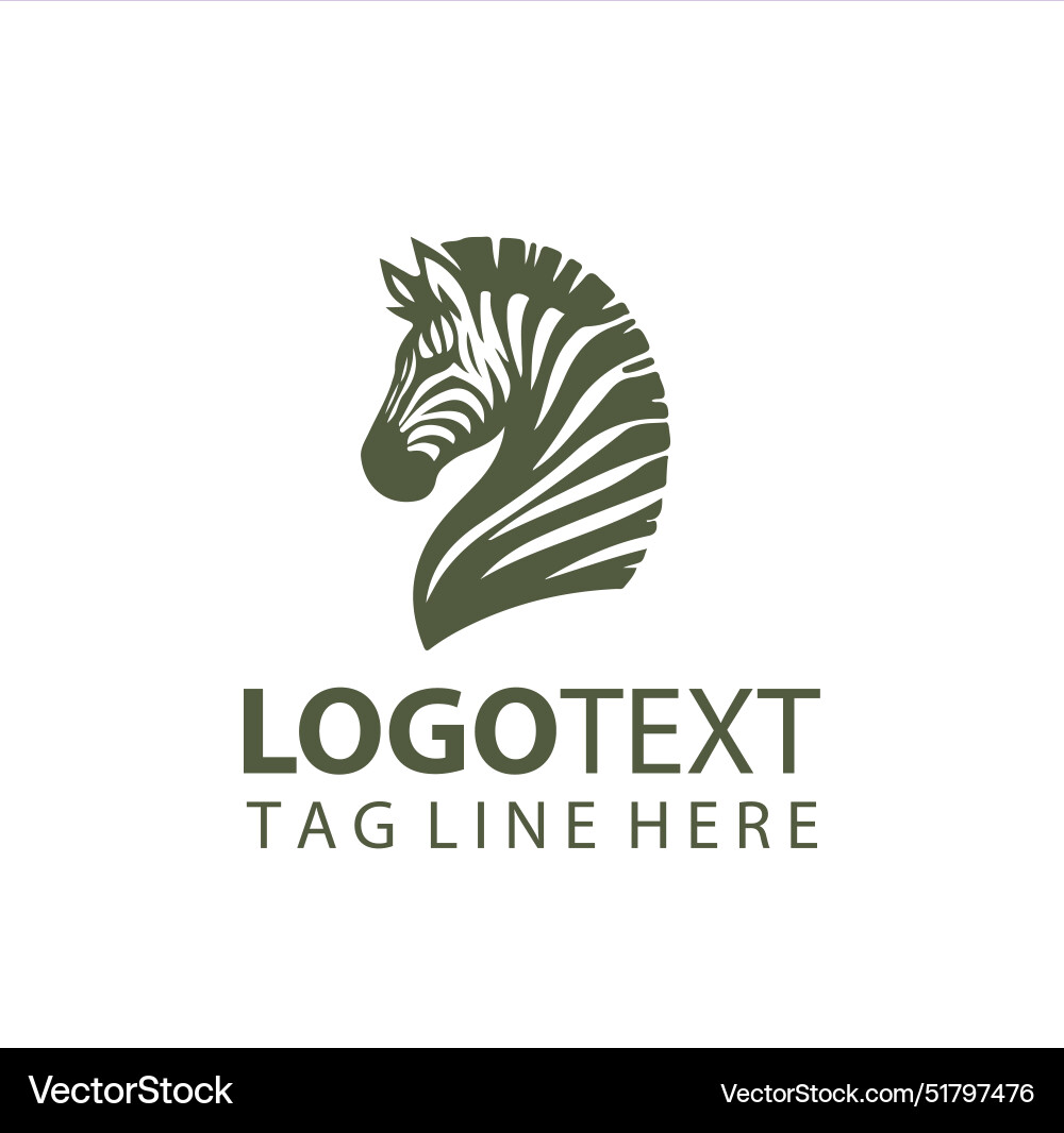 Zebra logo Royalty Free Vector Image - VectorStock