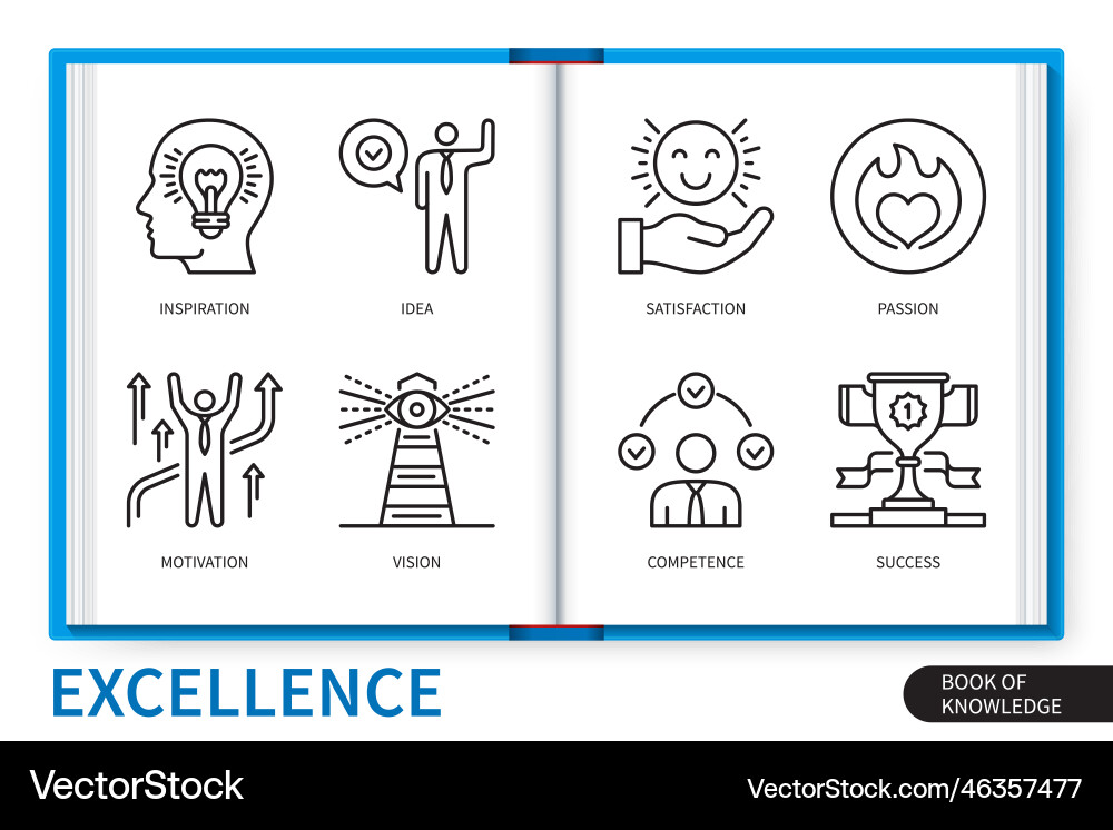 Excellence Infographic Elements Royalty Free Vector Image