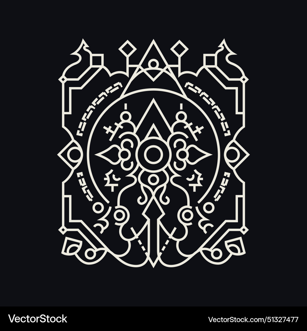 Geometry elegant circle of vision Royalty Free Vector Image