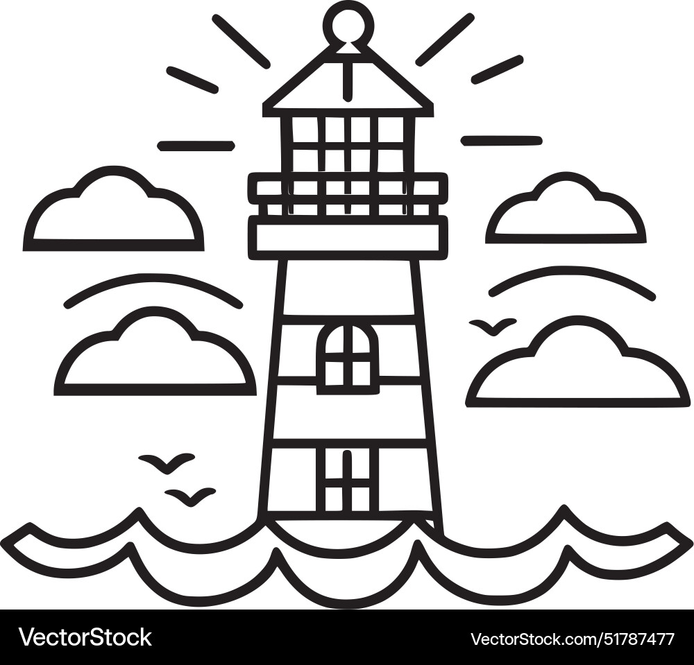 Lighthouse icon Royalty Free Vector Image - VectorStock
