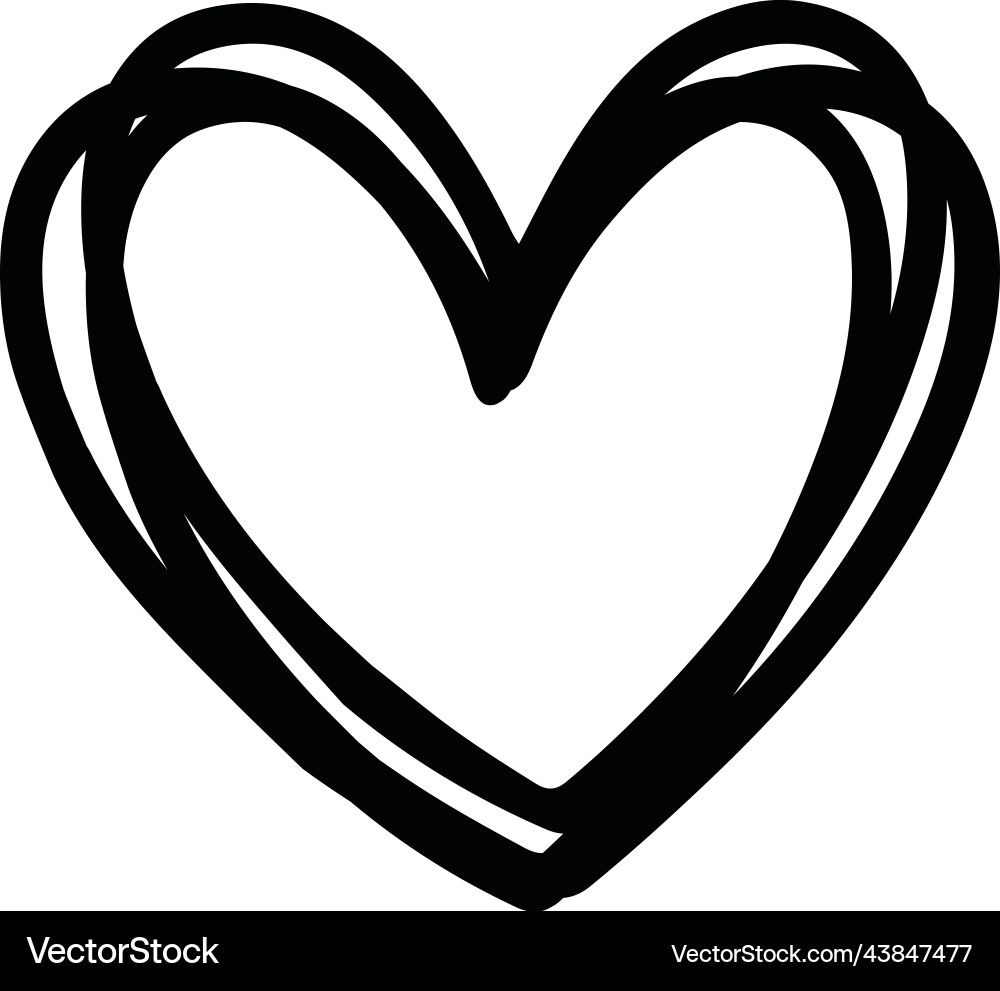Stacked Heart Art Clipart – Royalty-Free Vector | VectorStock