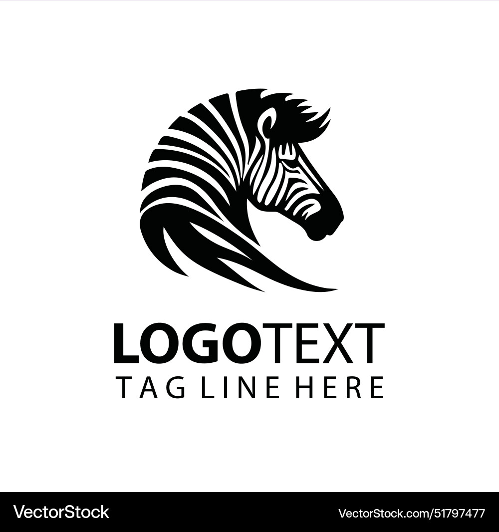 Zebra logo Royalty Free Vector Image - VectorStock