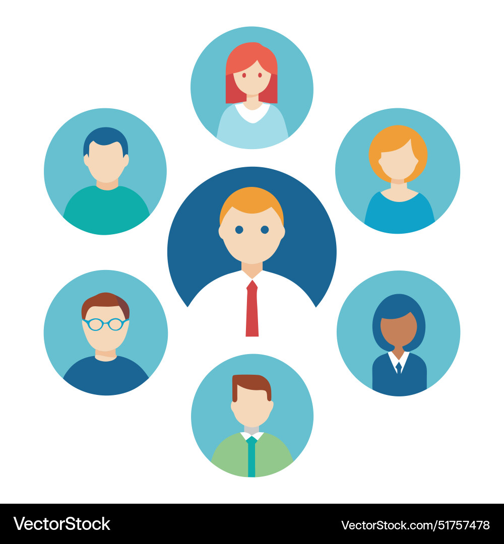 Business characters work job positions Royalty Free Vector