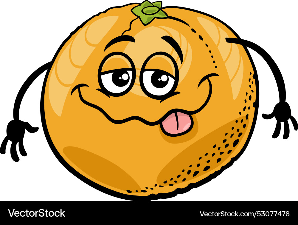 Red grapefruit fruit character cartoon Royalty Free Vector