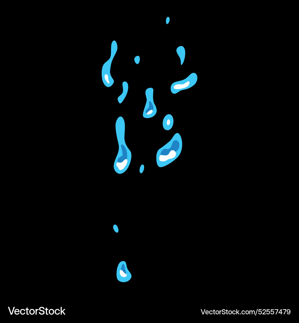 A sprite sheet water trap splash for game Vector Image