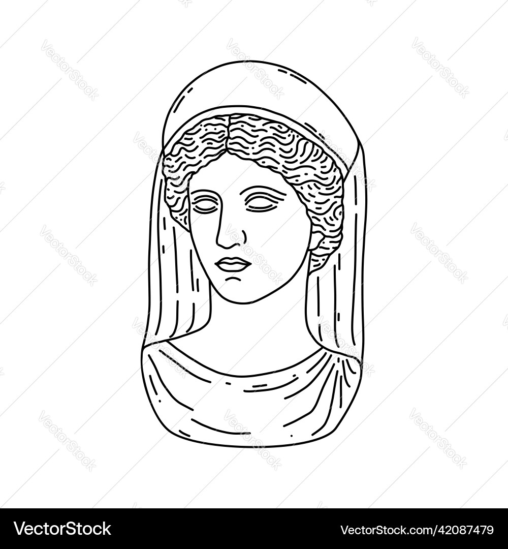 Greek goddess demeter Royalty Free Vector Image