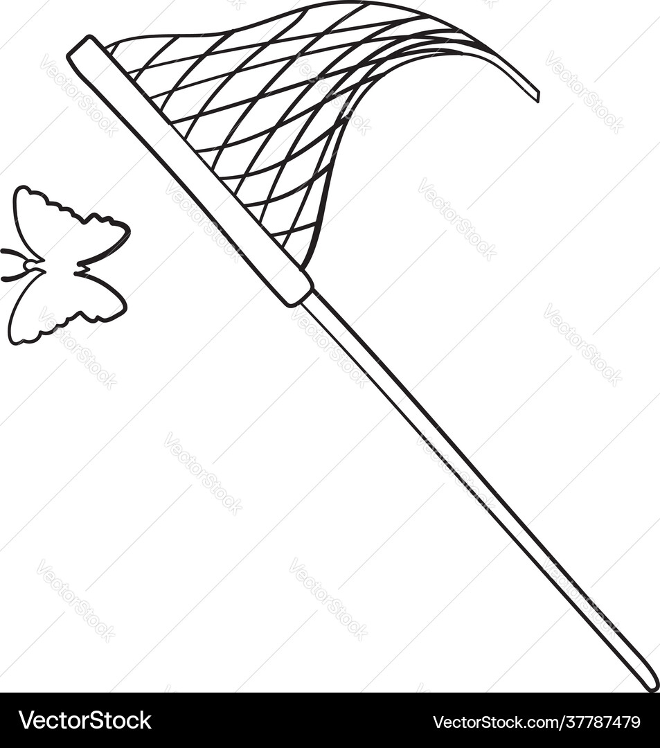 Icon butterfly net Royalty Free Vector Image - VectorStock