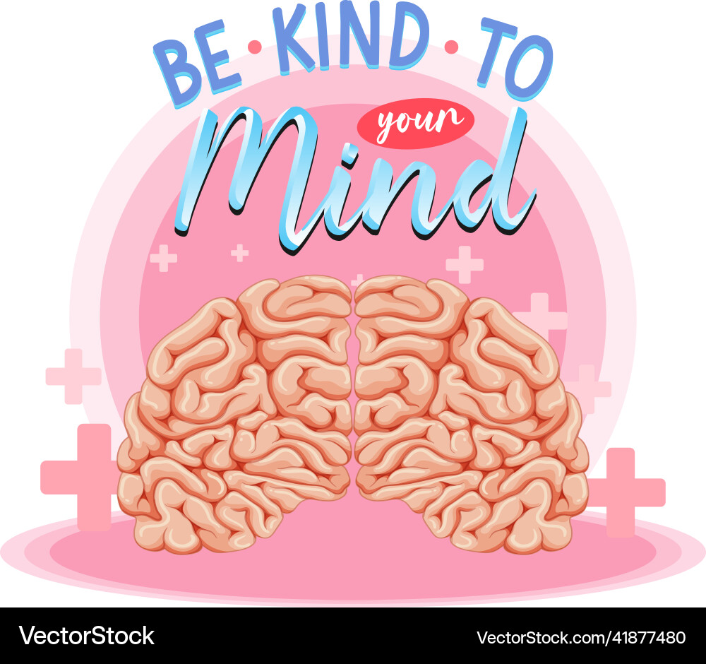 Font design for word be kind Royalty Free Vector Image