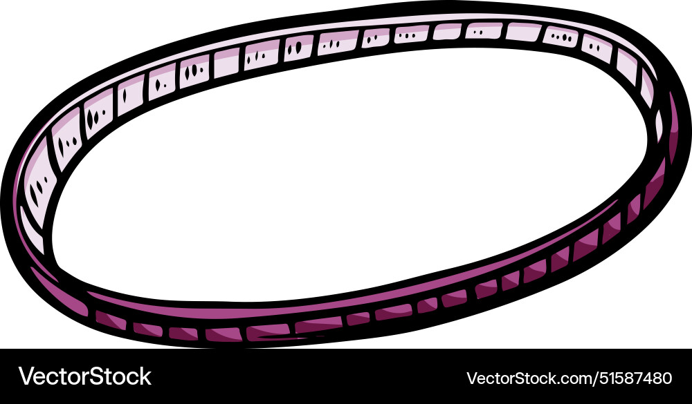 Onion ring slice line drawing Royalty Free Vector Image