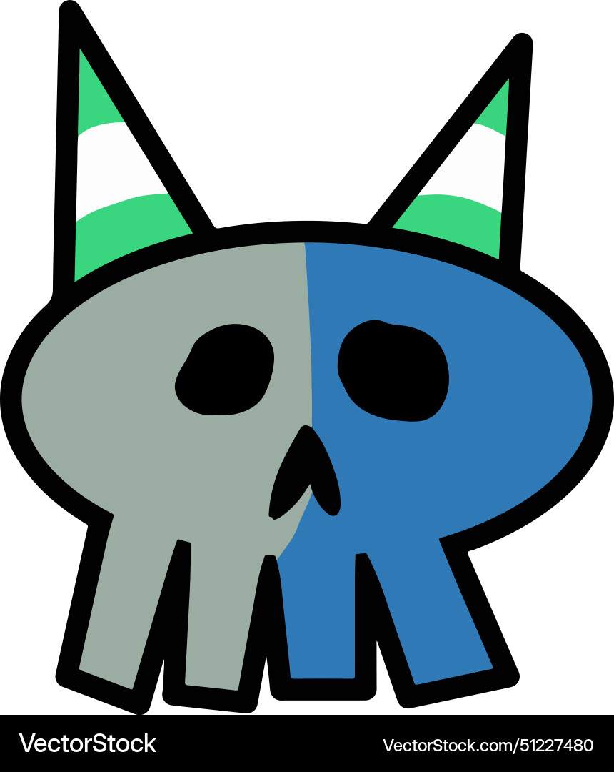 Skull fun Royalty Free Vector Image - VectorStock