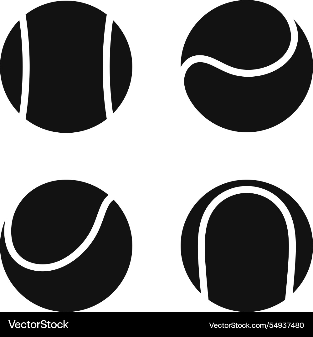 Tennis ball Royalty Free Vector Image - VectorStock