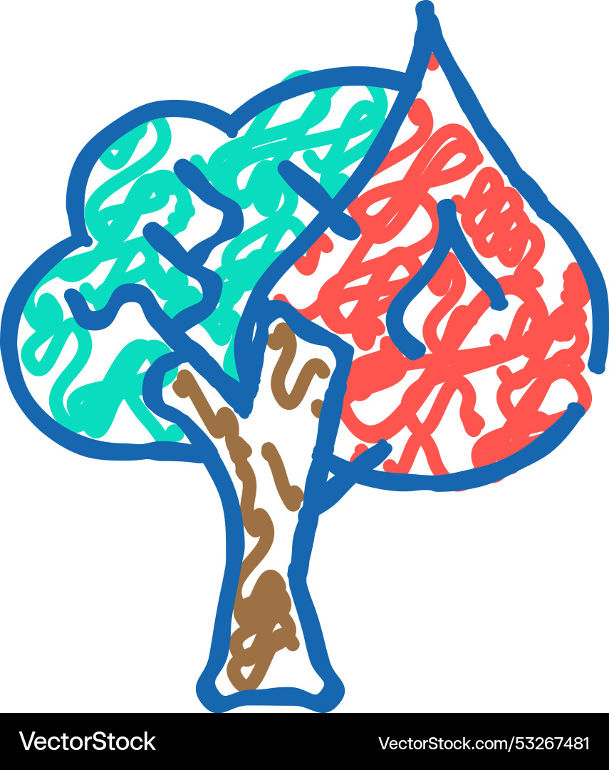 Forest fires symbol icon Royalty Free Vector Image