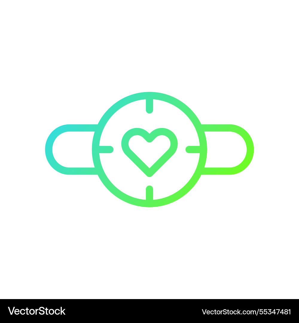 Heart target aim precision love and accuracy Vector Image