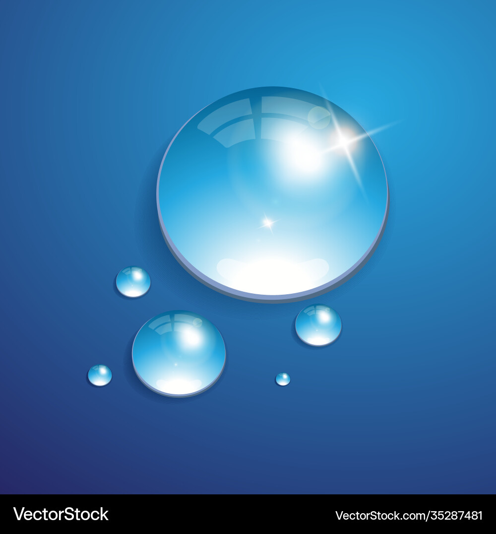 Water drop Royalty Free Vector Image - VectorStock