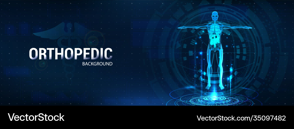 3d body hologram Royalty Free Vector Image - VectorStock