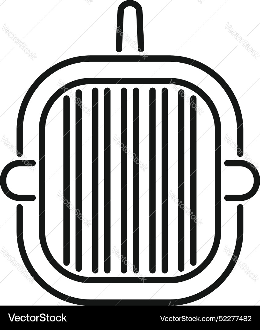 Sandwich maker icon outline style Royalty Free Vector Image