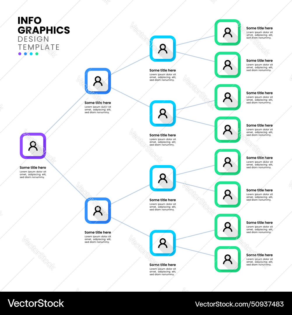 Business Hierarchy Infographic Template Royalty Free Vector