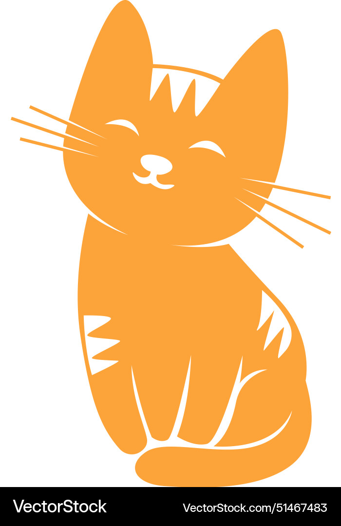Cat icon logo design Royalty Free Vector Image