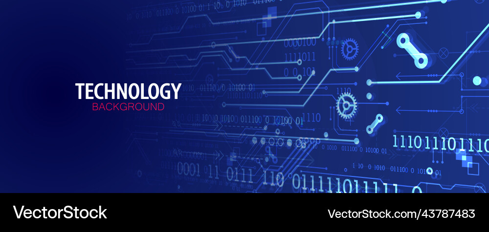 Hi-tech digital technology and engineering Vector Image