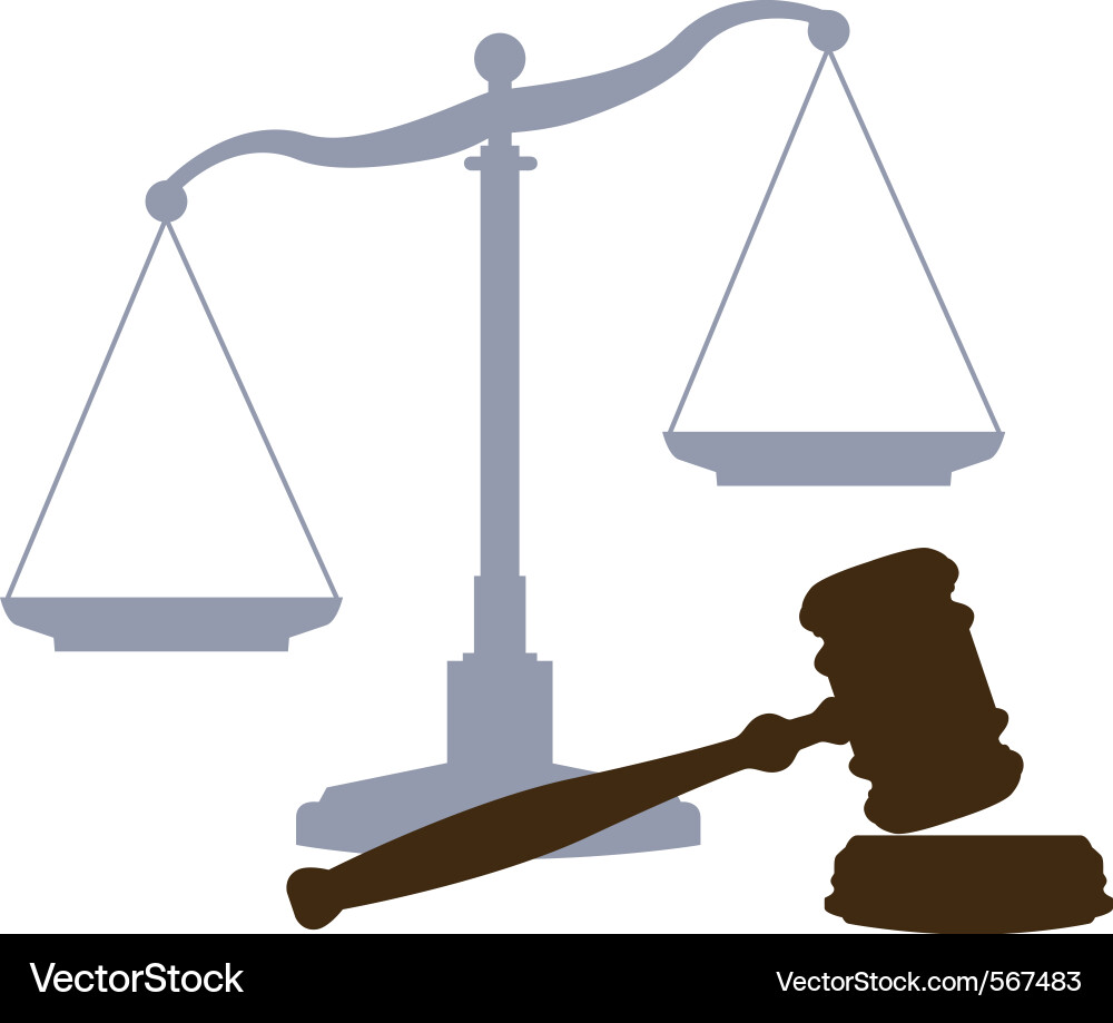 Justice Scales Royalty Free Vector Image - VectorStock