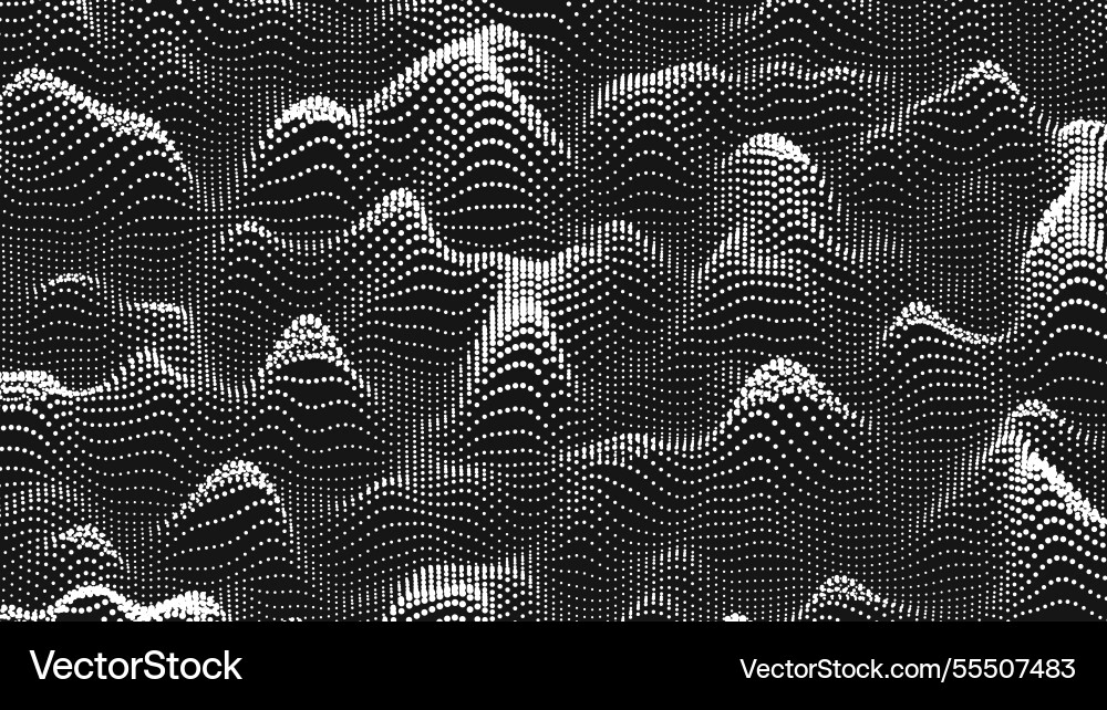 Point wave bump texture abstract dot background Vector Image