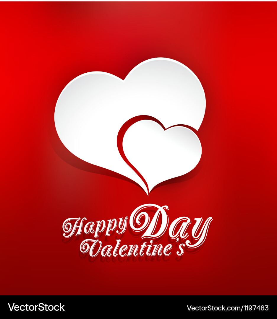Valentines Day Hearts Background Royalty Free Vector Image