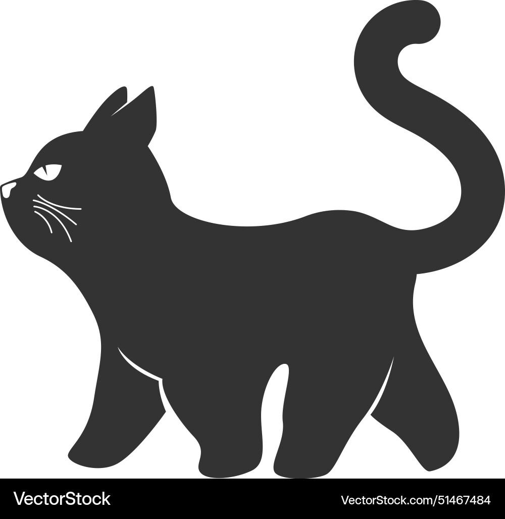 Cat icon logo design Royalty Free Vector Image