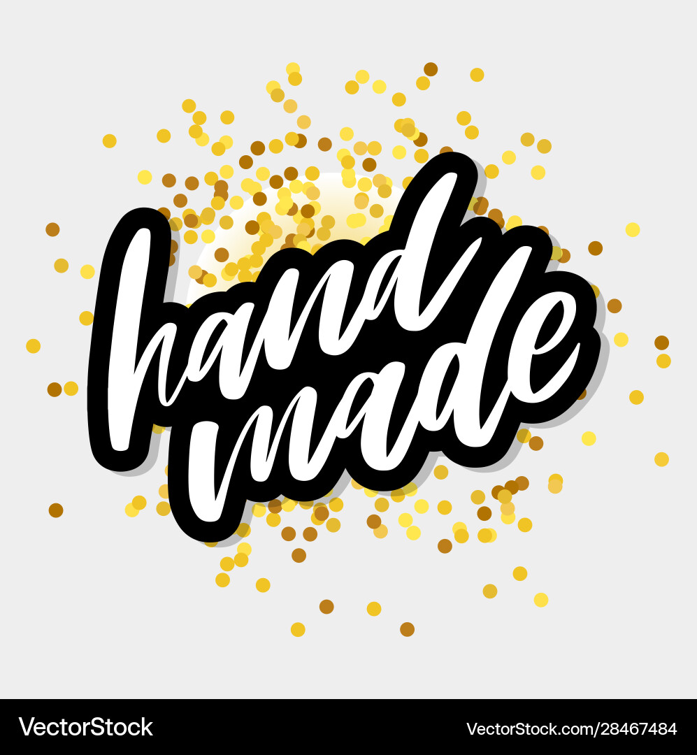 Handmade lettering vintage font design Royalty Free Vector