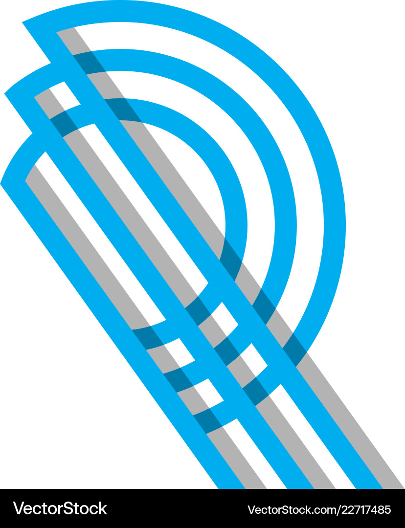 Monogram R Logo Template Royalty Free Vector Image