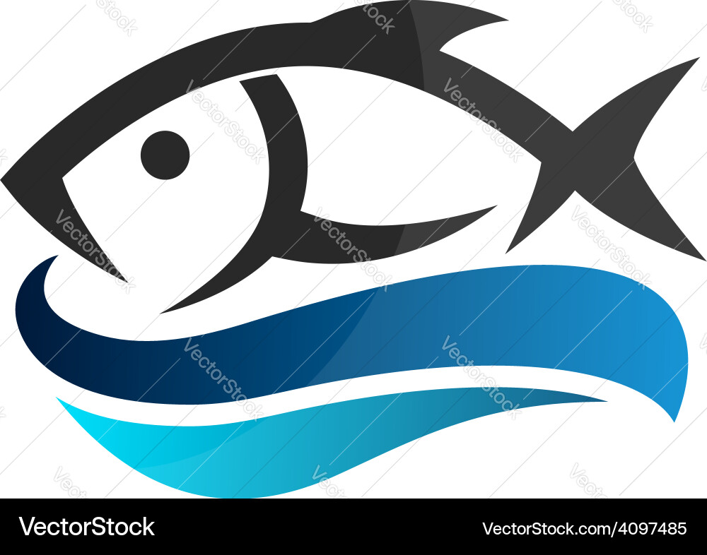 Ocean Fish Emblem Royalty Free Vector Image - VectorStock