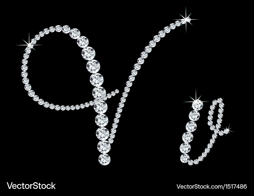 Letter V Diamond Vector Images (over 610)
