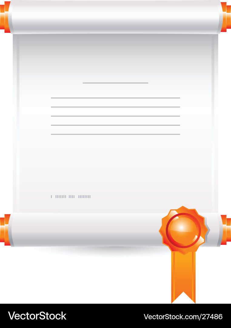 Roll of paper Royalty Free Vector Image - VectorStock