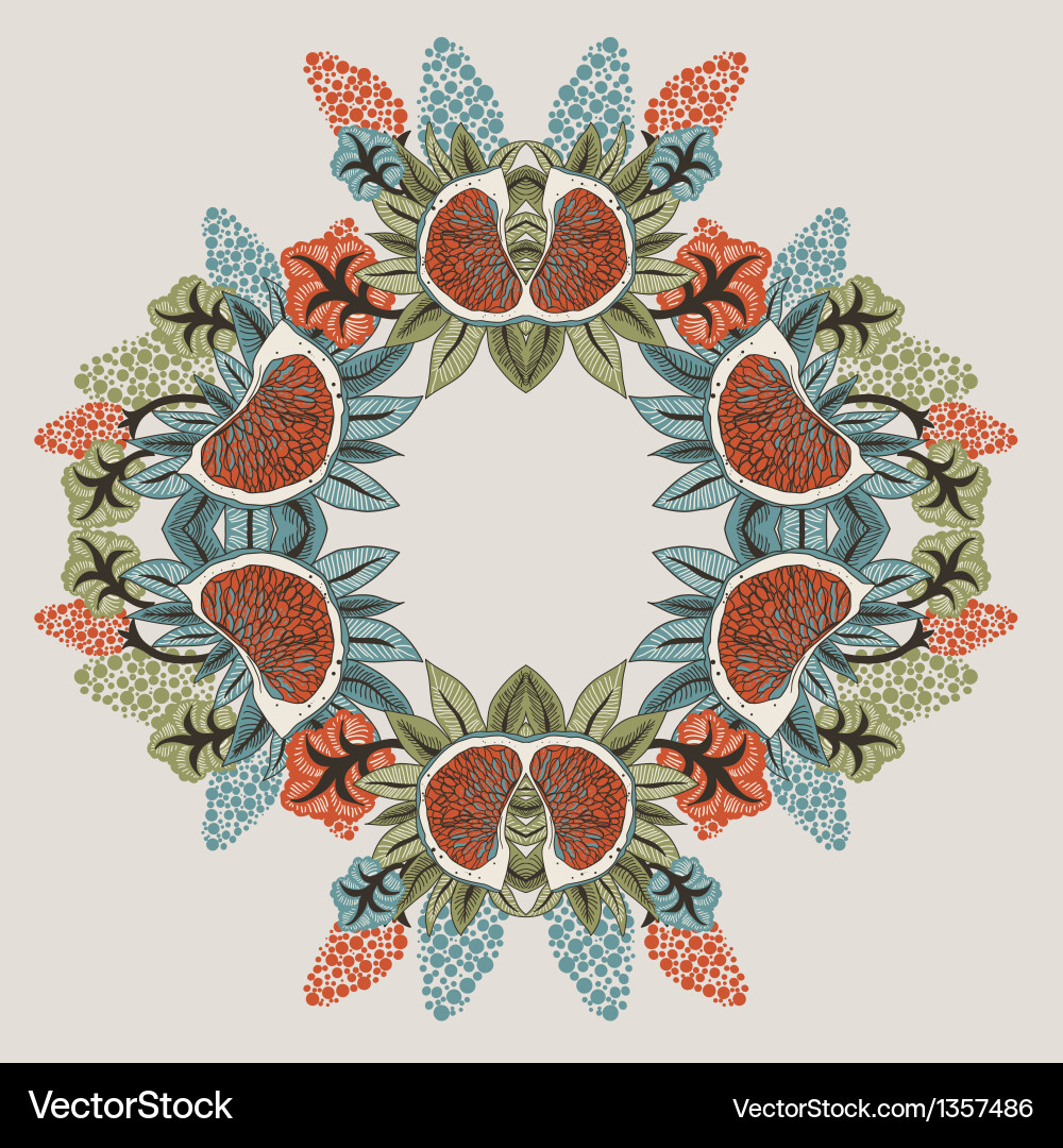 Seamless exotic flower pattern Royalty Free Vector Image